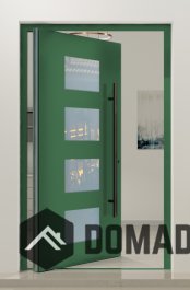 PIVOT C2 - Aluminium-Drehtür mit Glas Domadeco